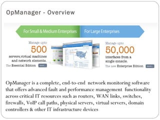 Proof of Concept Guide for ManageEngine OpManager | PPT