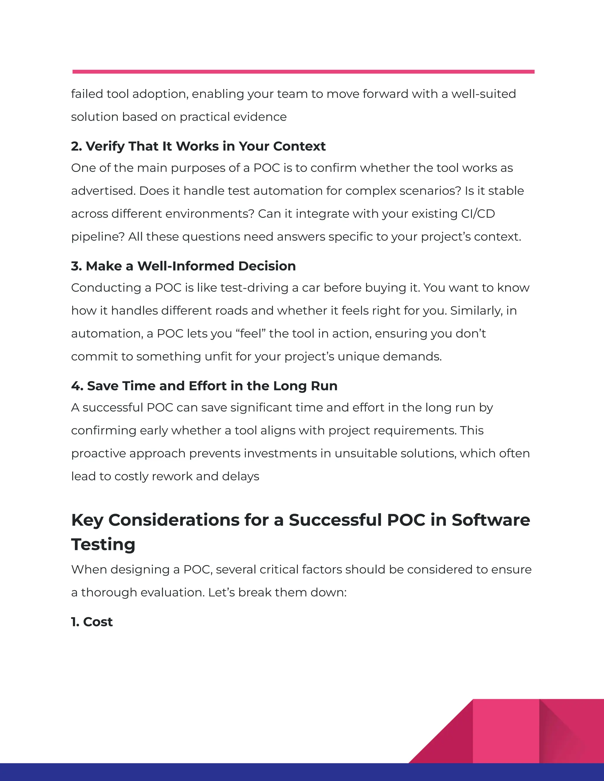 Proof of Concept (POC) in Automation Testing: A Comprehensive Guide | PDF