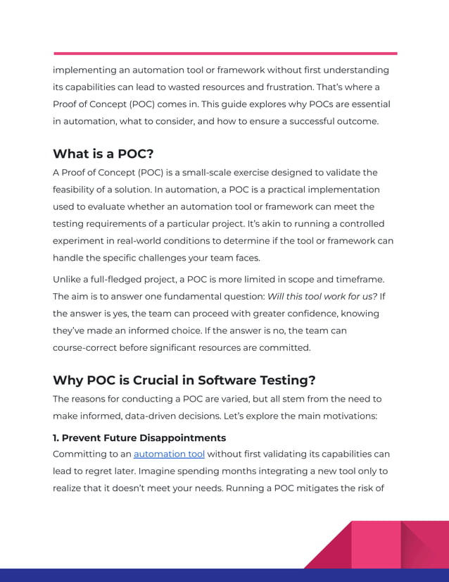 Proof Of Concept Poc In Automation Testing A Comprehensive Guide Pdf