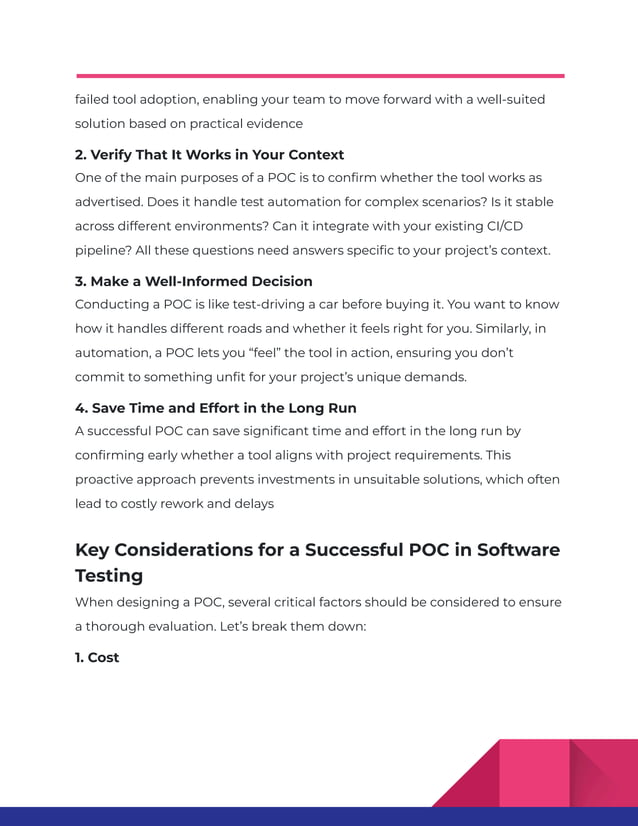 Proof of Concept (POC) in Automation Testing: A Comprehensive Guide | PDF