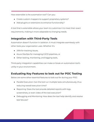 Proof of Concept (POC) in Automation Testing: A Comprehensive Guide | PDF