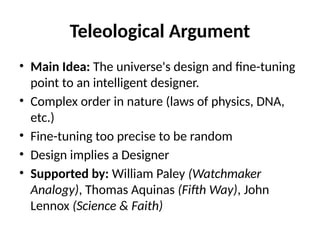 PROOF OF EXISTENCE OF GOD from the view of Islam. | PPT
