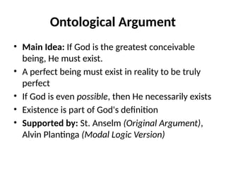 PROOF OF EXISTENCE OF GOD from the view of Islam. | PPTX