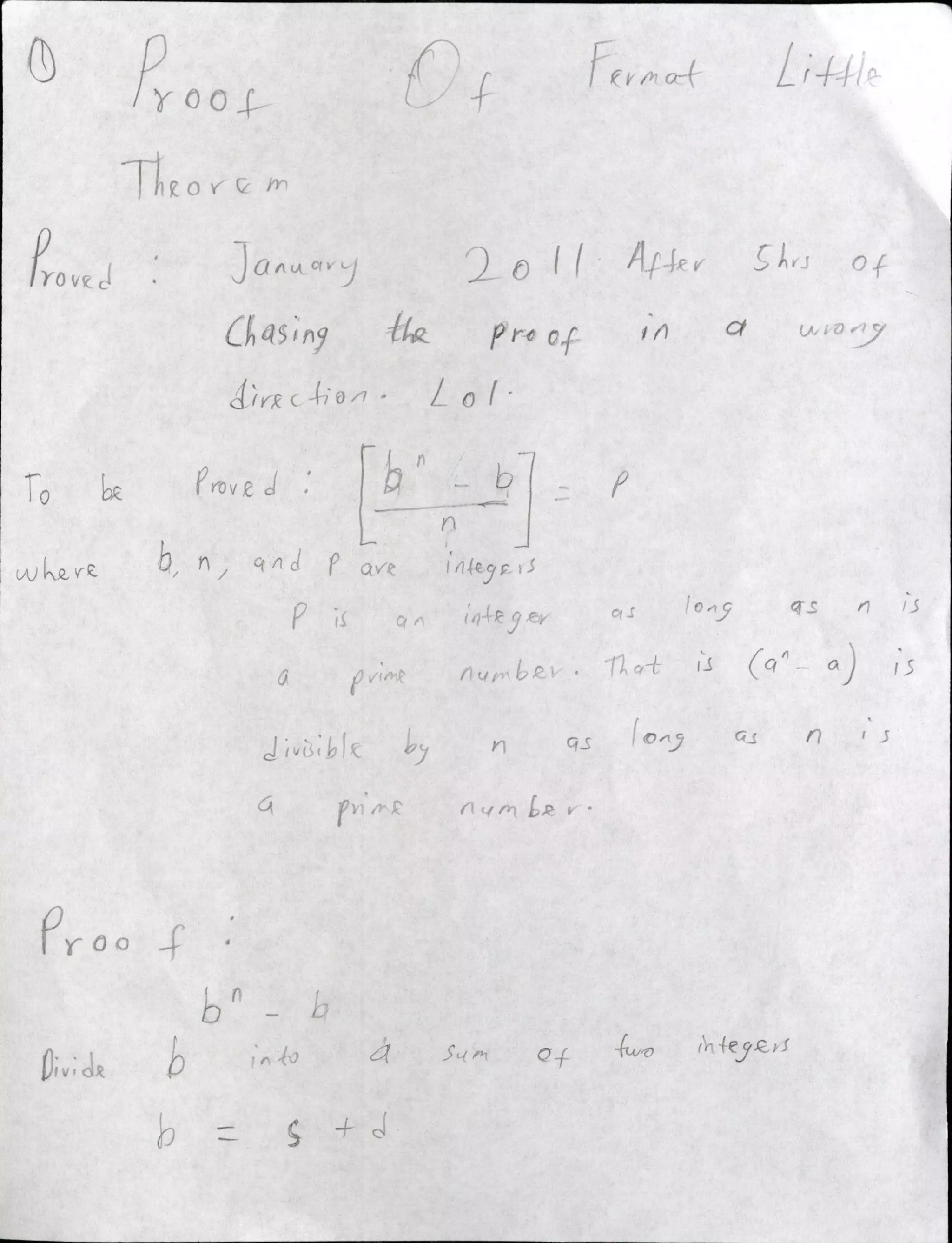 Proof of fermat's little theorem | PDF