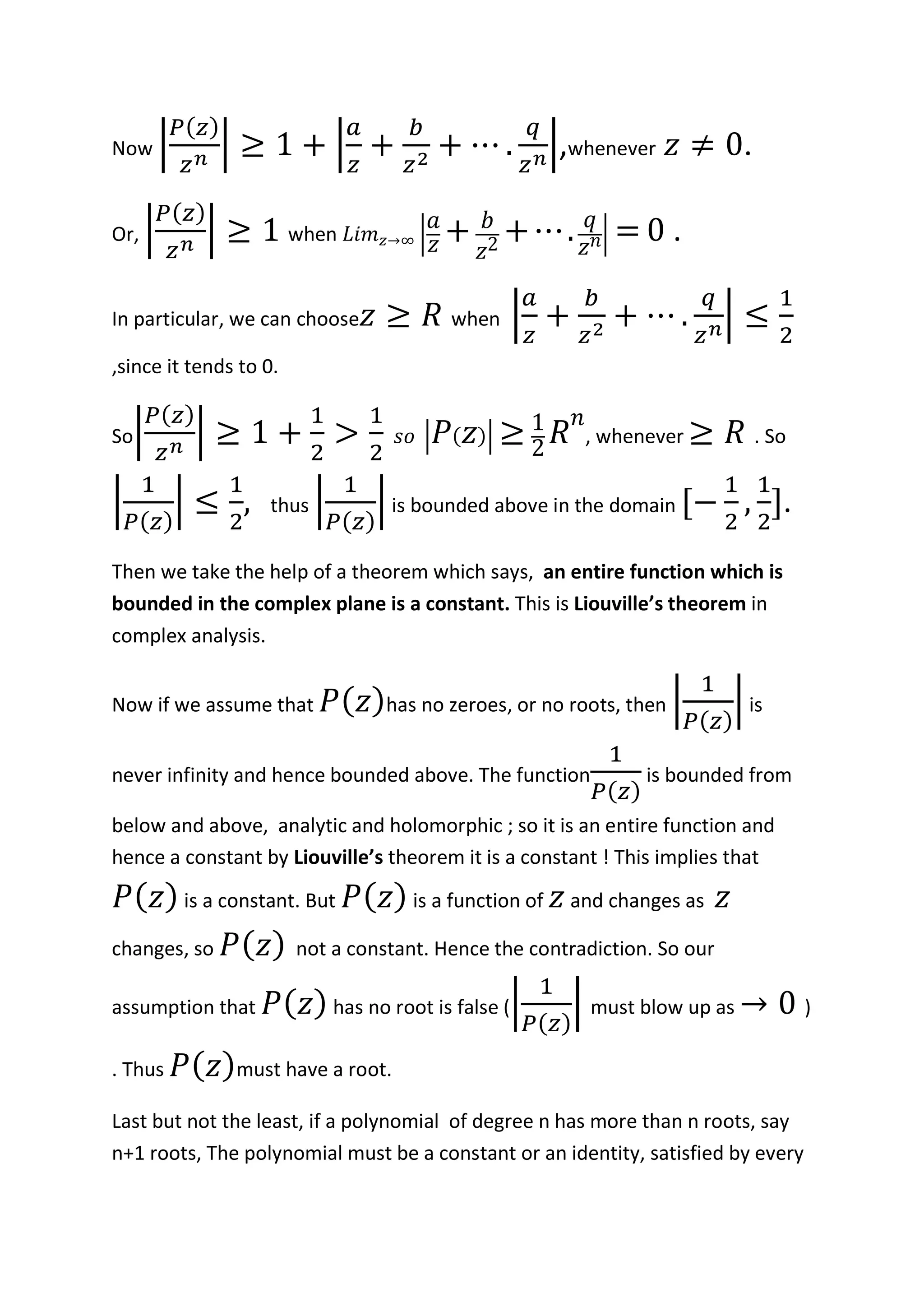 Proof of Fundamental theorem of algebra even for class 11 student.pdf