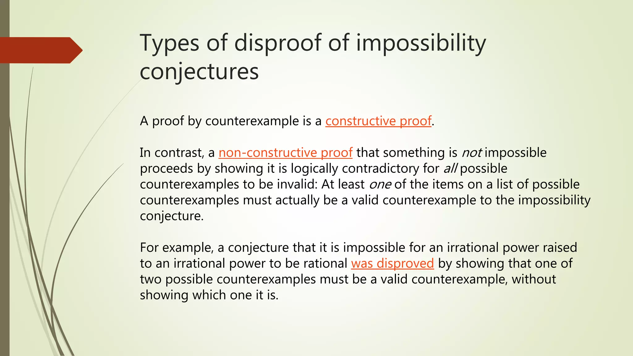 Proof of impossibility | PPTX