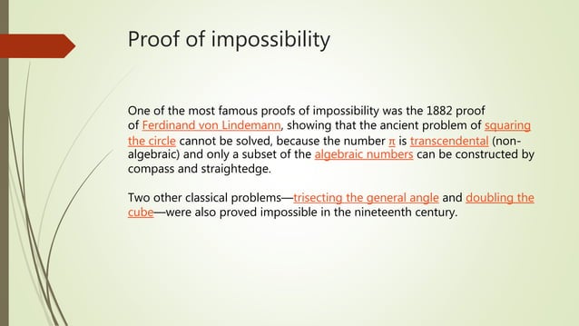 Proof of impossibility | PPT