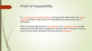 Proof of impossibility | PPT