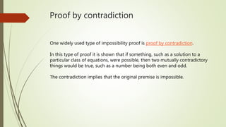 Proof of impossibility | PPT