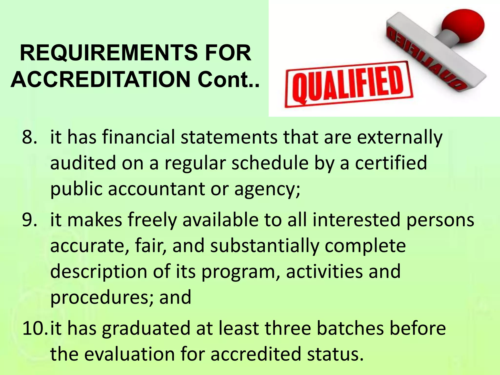 Proof of Quality Assurance Through PACUCOA Accreditation | PPTX