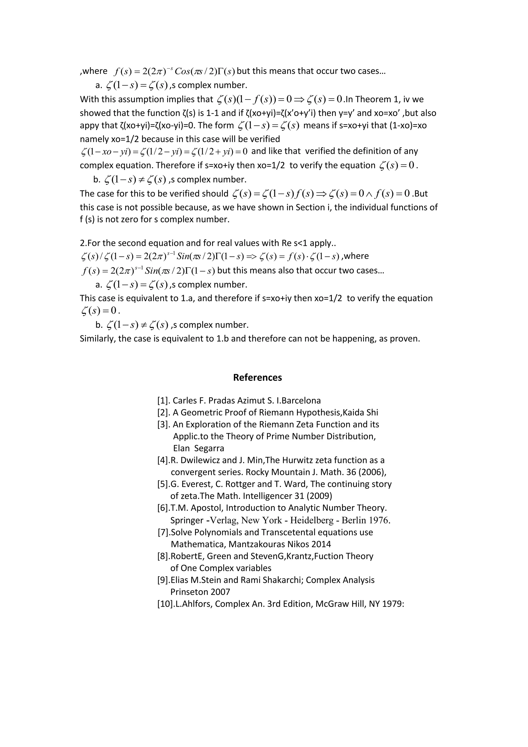 A Proof of the Riemann Hypothesis | PDF