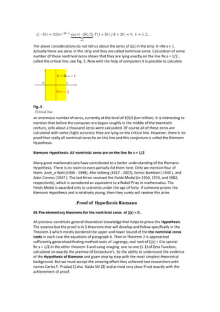 A Proof of the Riemann Hypothesis | PDF