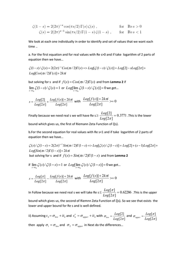 A Proof of the Riemann Hypothesis | PDF
