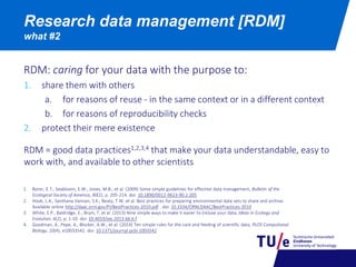 A basic course on Research data management, part 1: what and why | PPT