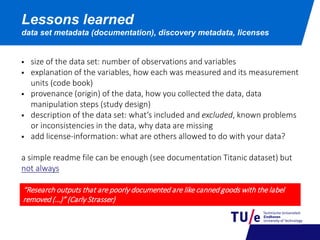 A basic course on Research data management, part 4: caring for your ...