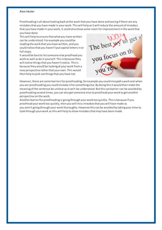 Proofreading | DOCX