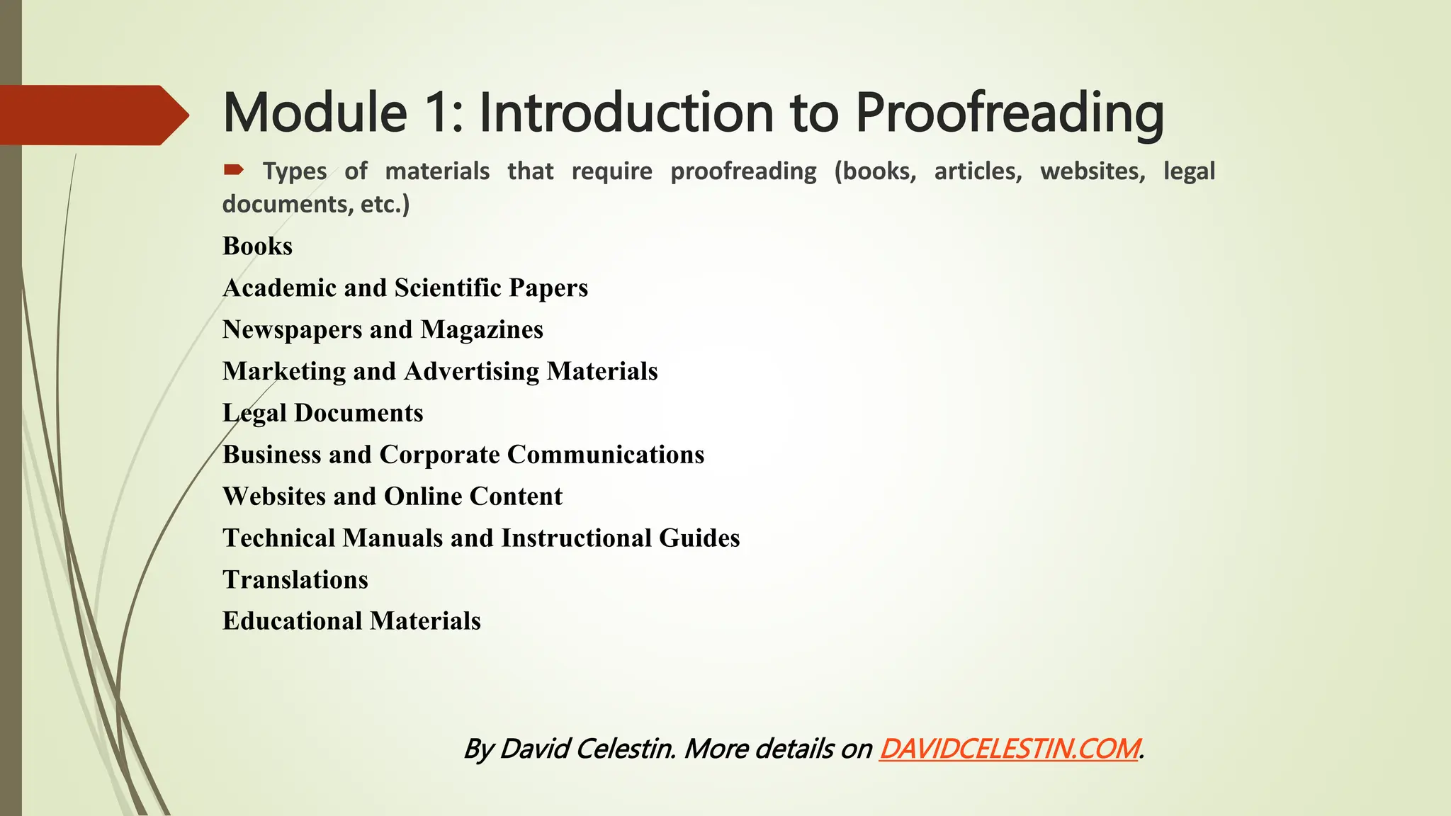 Proofreading- Basics to Artificial Intelligence Integration - Presentation:Slides:PPT - David ...