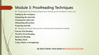 Proofreading- Basics to Artificial Intelligence Integration - Presentation:Slides:PPT - David ...