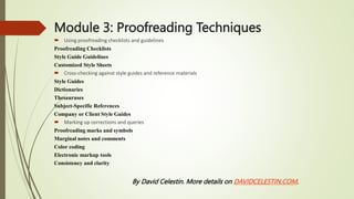 Proofreading- Basics to Artificial Intelligence Integration - Presentation:Slides:PPT - David ...