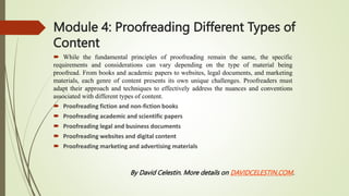 Proofreading- Basics to Artificial Intelligence Integration - Presentation:Slides:PPT - David ...