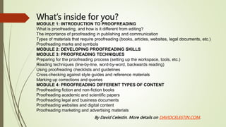 Proofreading- Basics to Artificial Intelligence Integration - Presentation:Slides:PPT - David ...