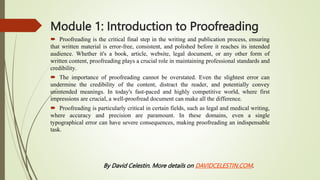Proofreading- Basics to Artificial Intelligence Integration - Presentation:Slides:PPT - David ...