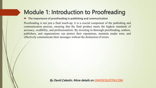 Proofreading- Basics to Artificial Intelligence Integration - Presentation:Slides:PPT - David ...