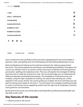 Proofreading and Copy Editing Masterclass - LIBM | PDF | Desktop Publishing | Computer Software ...