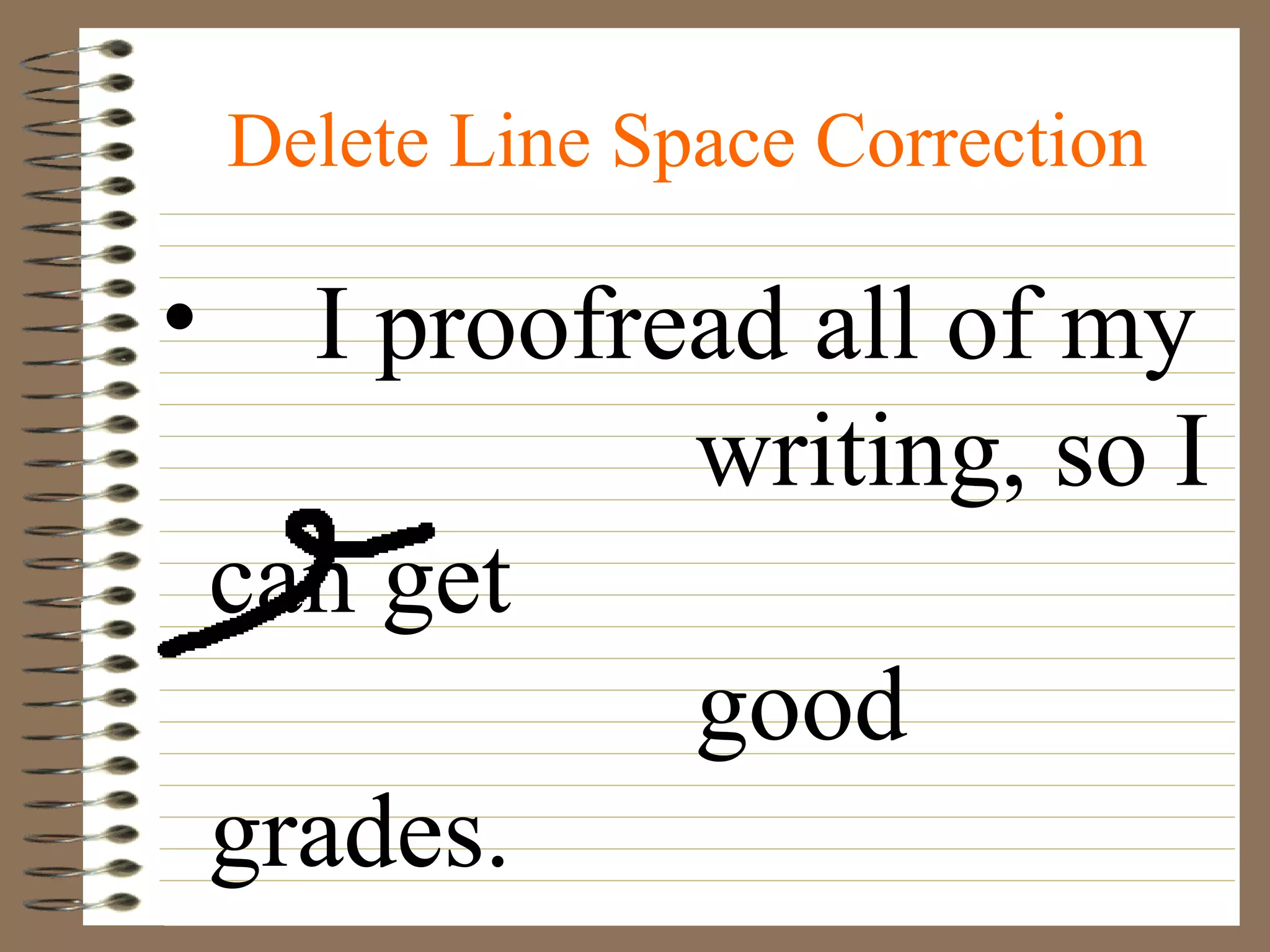 Proofreading and Editing Symbols | PPT