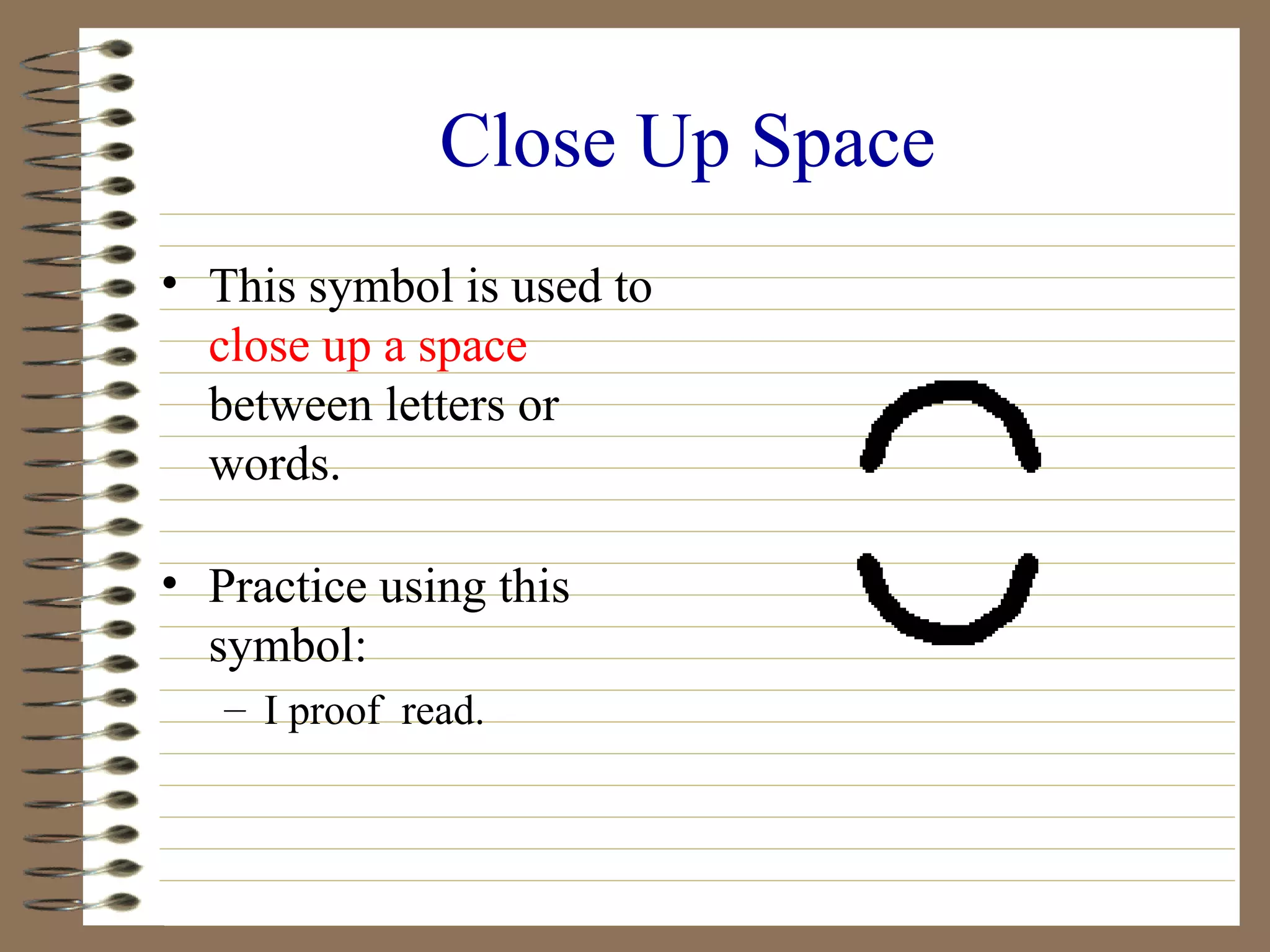 Proofreading and Editing Symbols | PPT