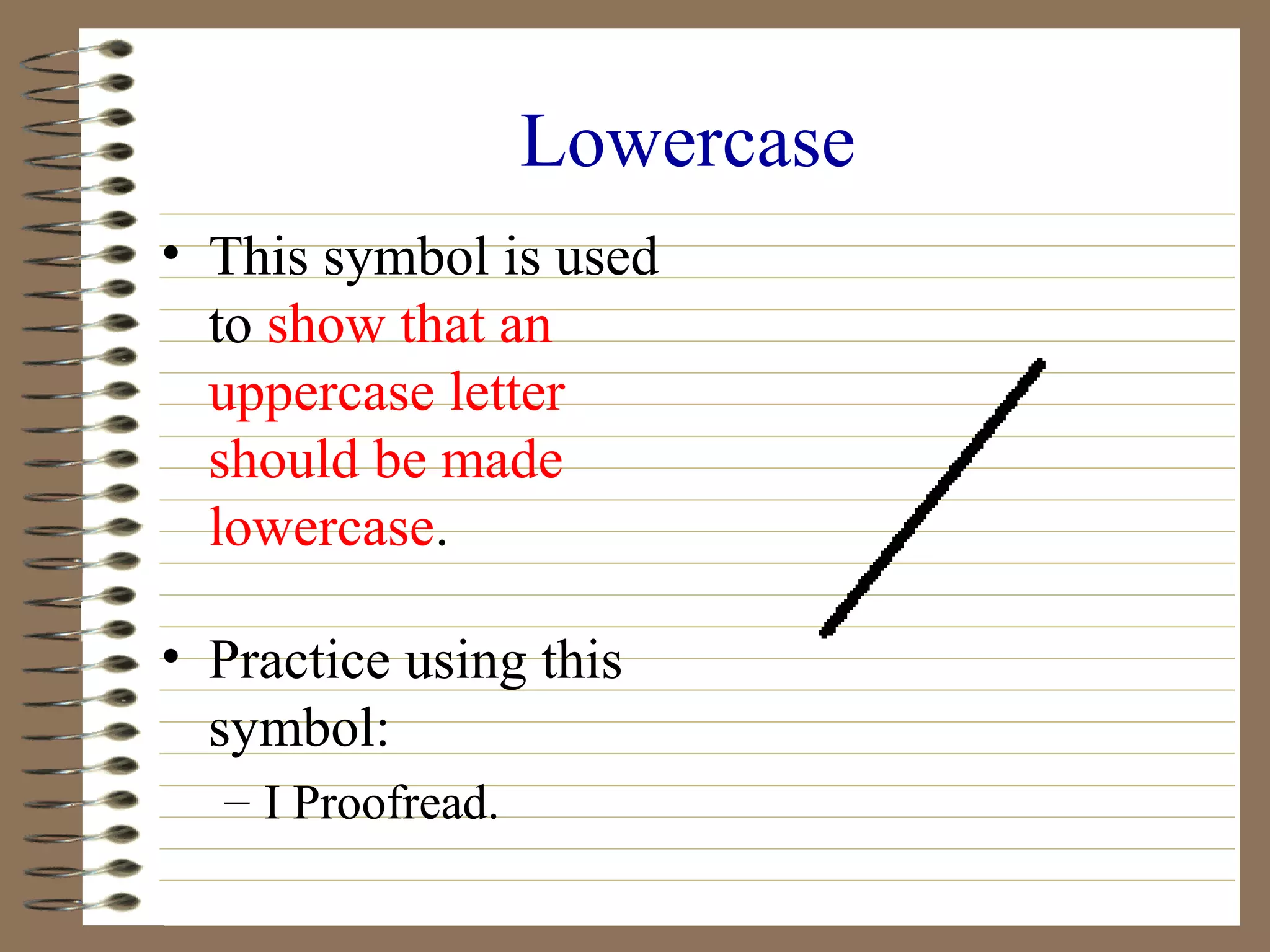 Proofreading and Editing Symbols | PPT