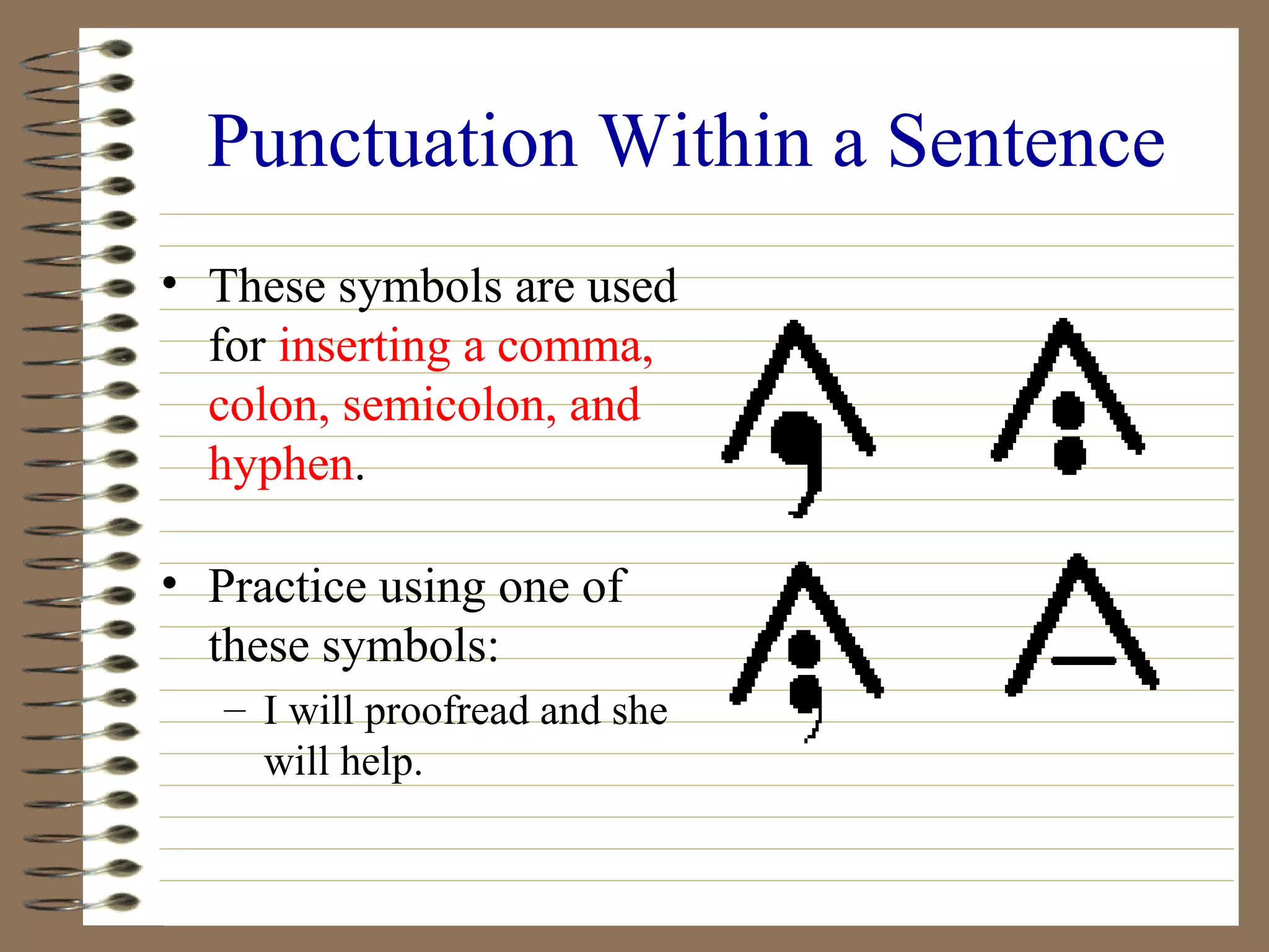 Proofreading and Editing Symbols | PPT