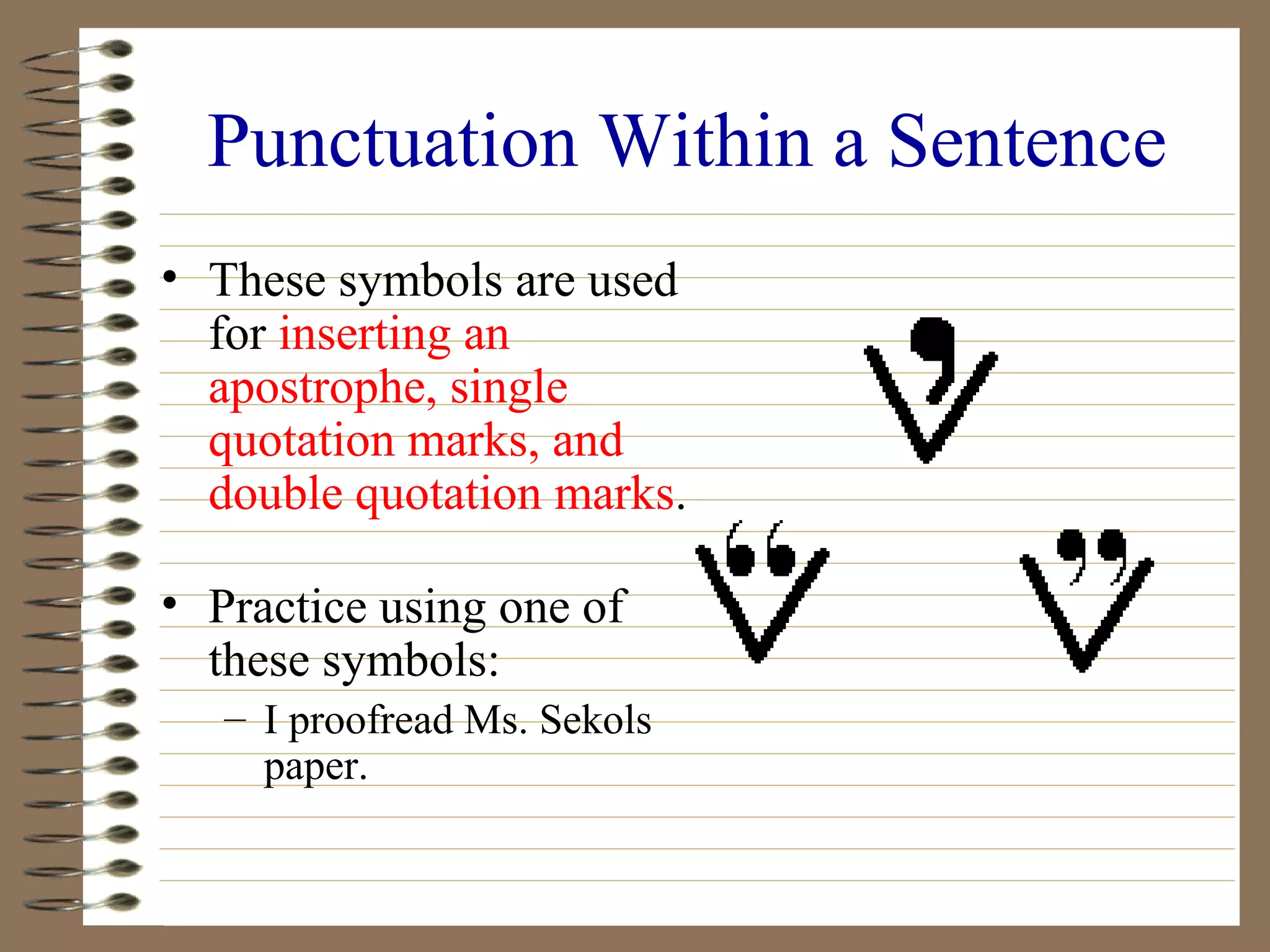 Proofreading and Editing Symbols | PPT