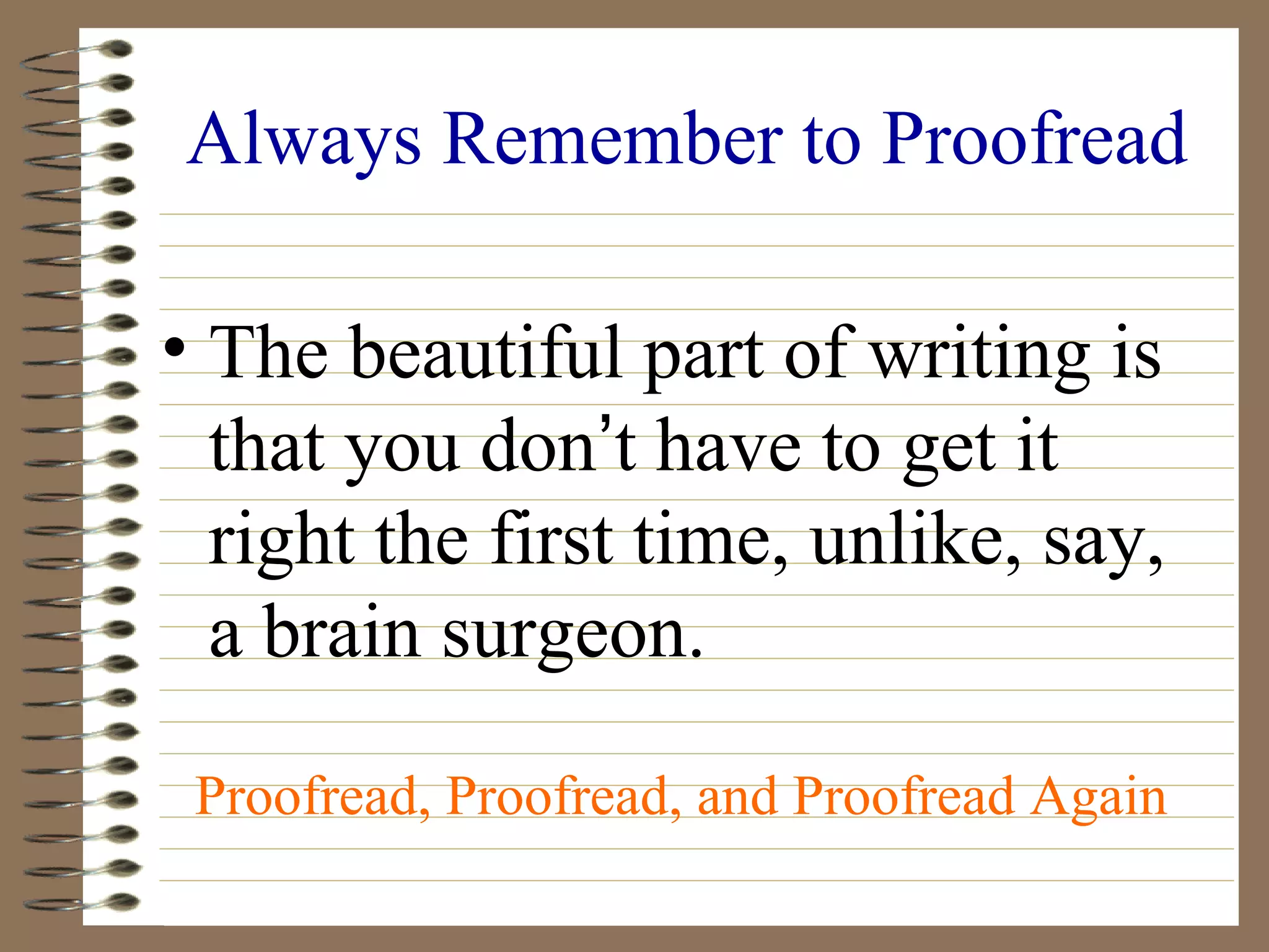 Proofreading and Editing Symbols | PPT