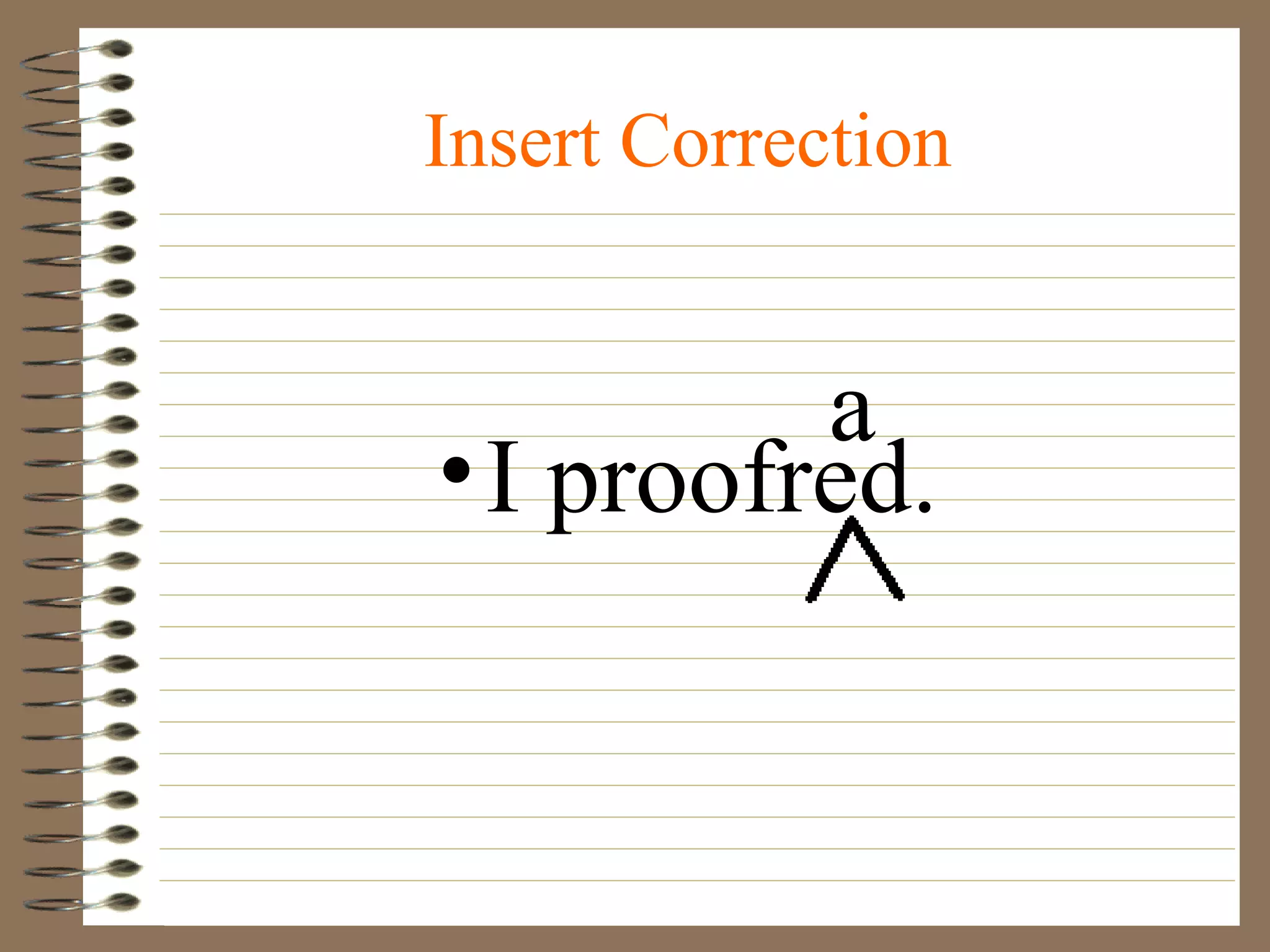 Proofreading and Editing Symbols | PPT