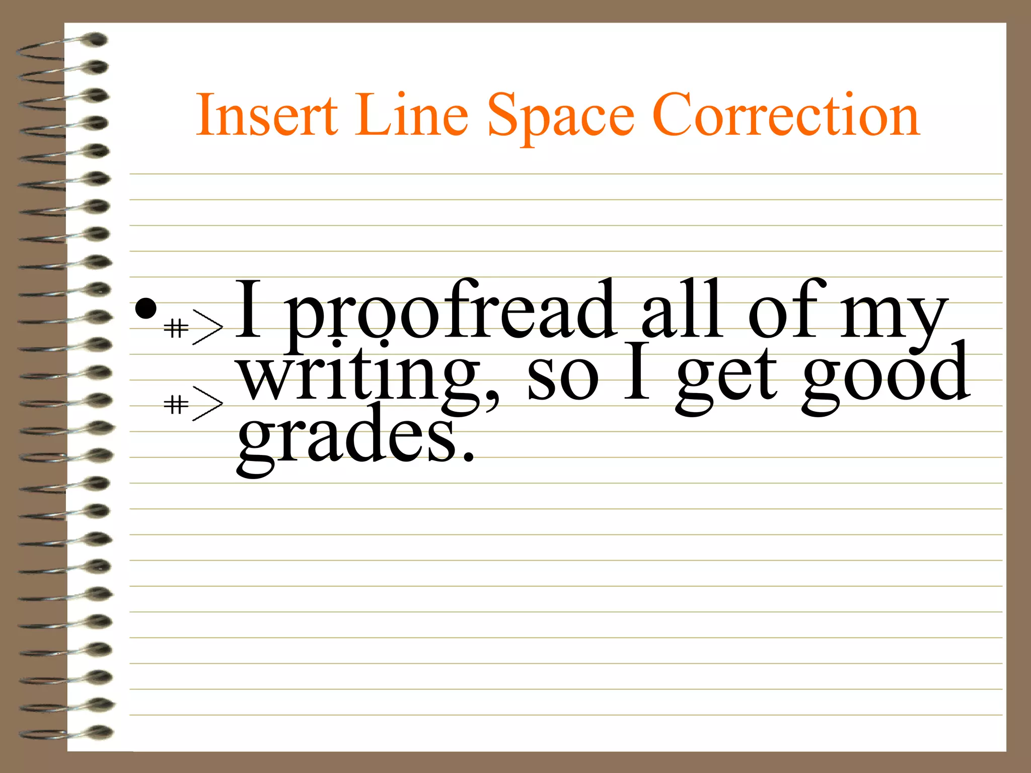 Proofreading and Editing Symbols | PPT