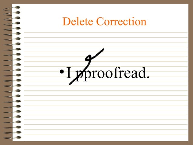 Proofreading and Editing Symbols | PPT