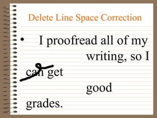 Proofreading and Editing Symbols | PPT