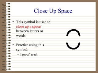 Proofreading and Editing Symbols | PPT