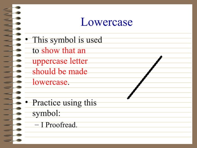 Proofreading and Editing Symbols | PPT