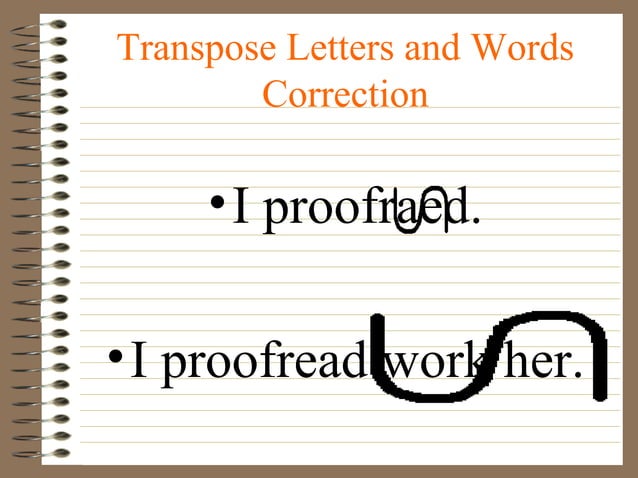 Proofreading and Editing Symbols | PPT