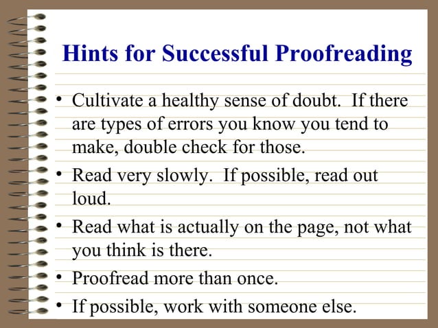 Proofreading and Editing Symbols | PPT