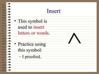 Proofreading and Editing Symbols | PPT