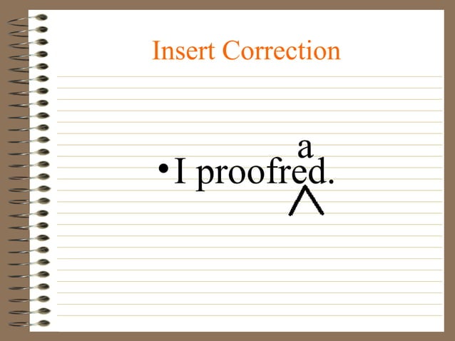 Proofreading and Editing Symbols | PPT