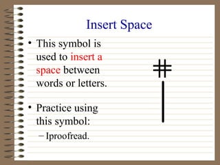 Proofreading and Editing Symbols | PPT