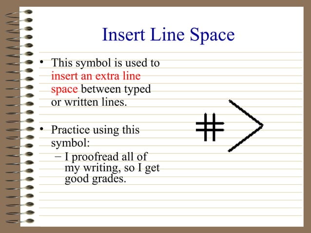 Proofreading and Editing Symbols | PPT