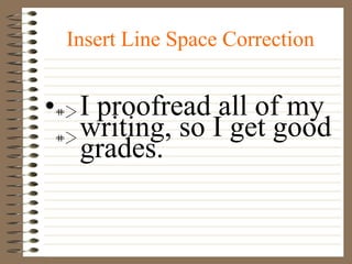 Proofreading and Editing Symbols | PPT