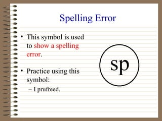 College Proofreading Marks