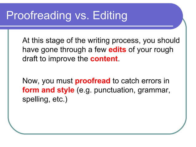 Proofreading & Editing - 10 Proofreading Tips | PPT