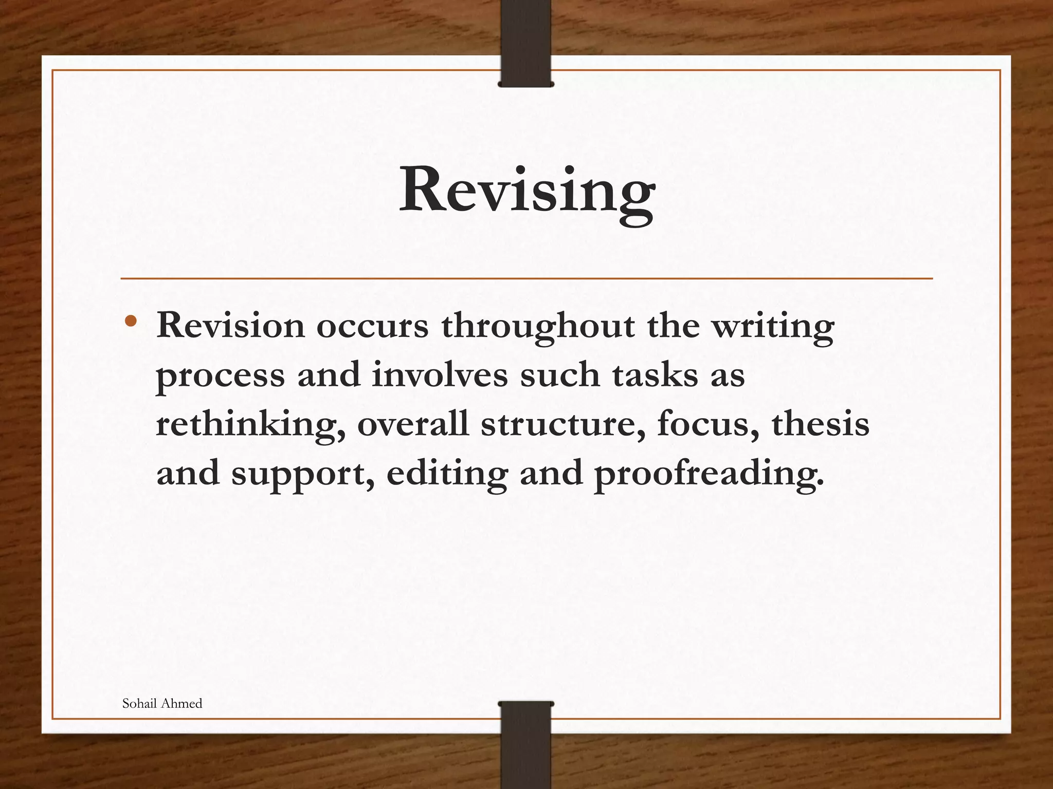 Proof reading, editing and revising by sohail ahmed | PDF